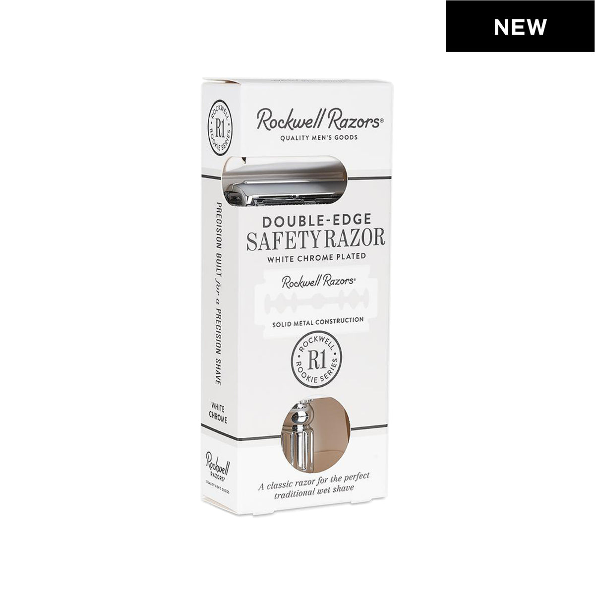 Rockwell R1 - Double-Edge Safety Razor - Gunmetal Stainless Steel – BLK LAB